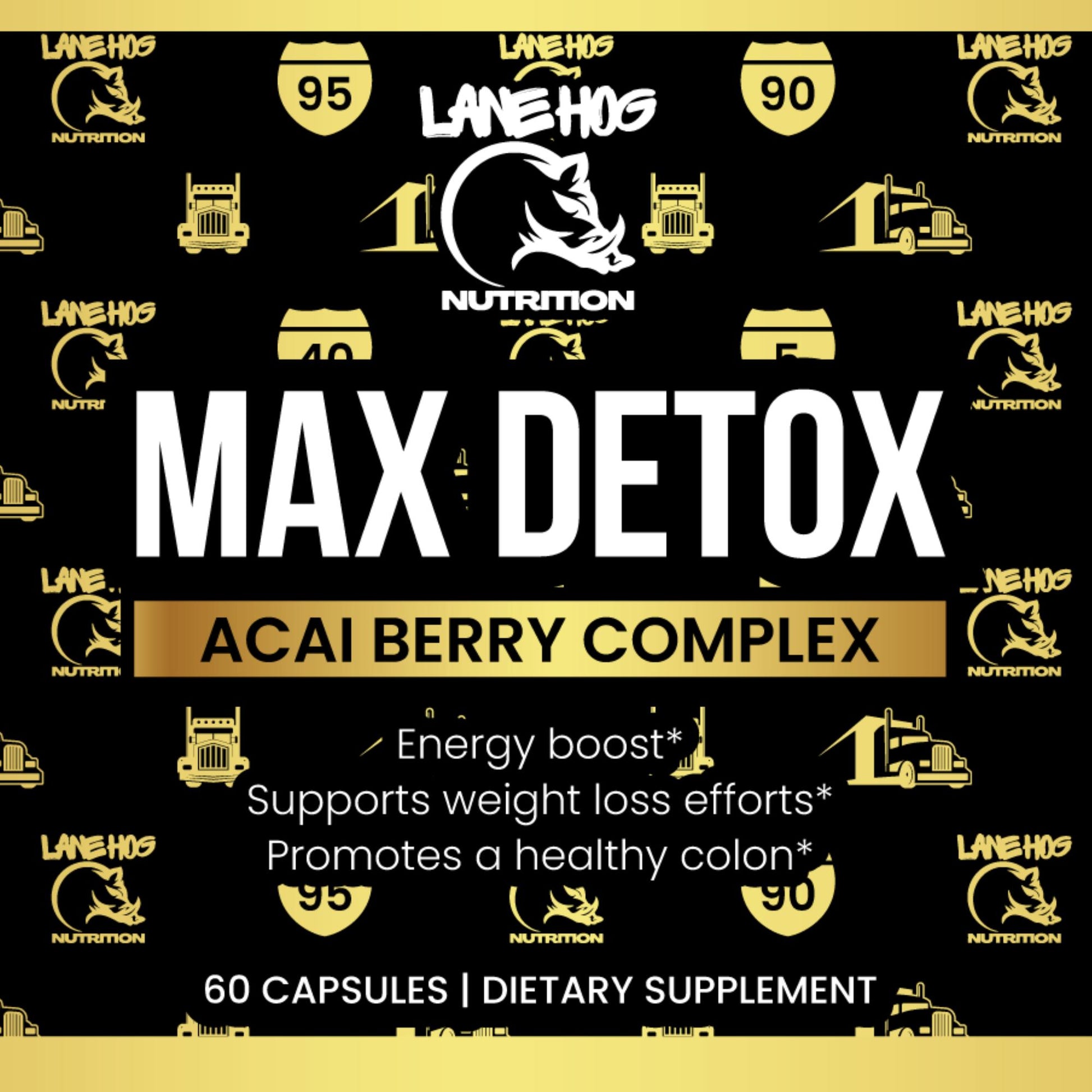 Max Detox - Acai Berry – LANE HOG NUTRITION